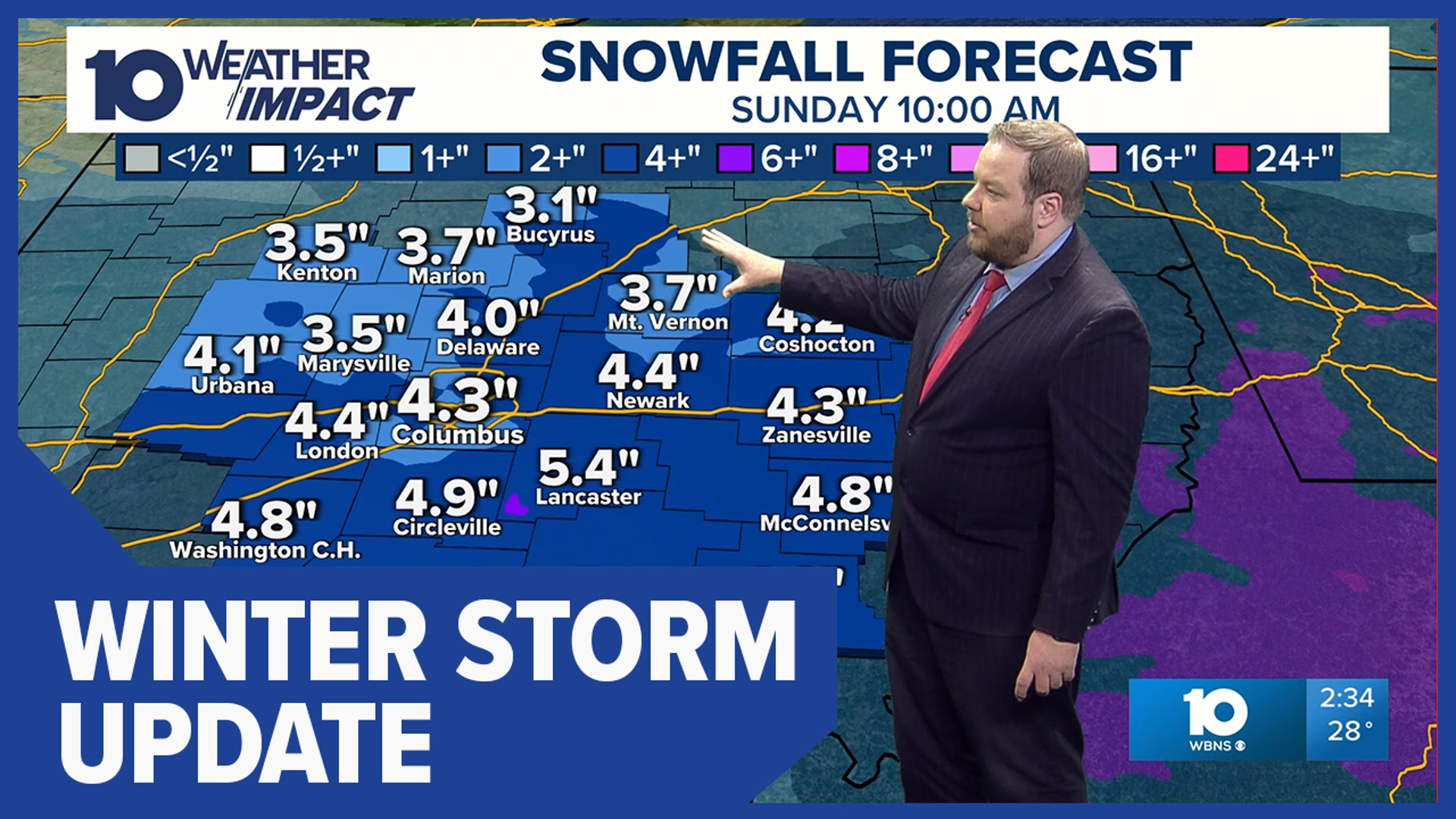 Ohio Winter Storm Update: Latest forecast, projected snowfall totals ...