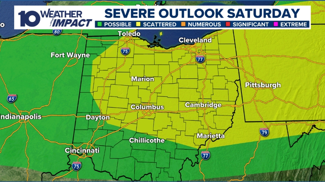 Tracking storms moving through central Ohio on Saturday | Live radar ...