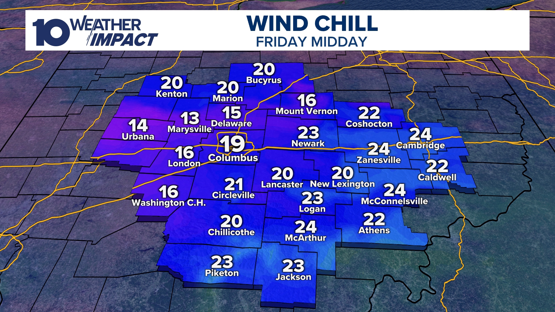 Columbus, OH Weather forecast | Wind chills near 0 degrees this week ...