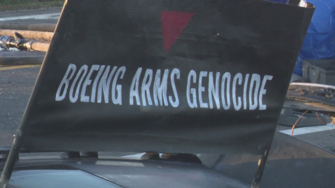 Police: 5 arrested following protest outside of Boeing facility in ...