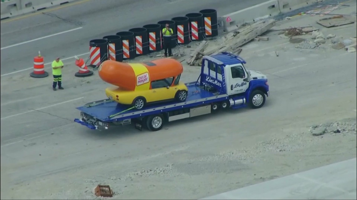 Oscar Mayer Wienermobile flips onto its side in crash | 10tv.com