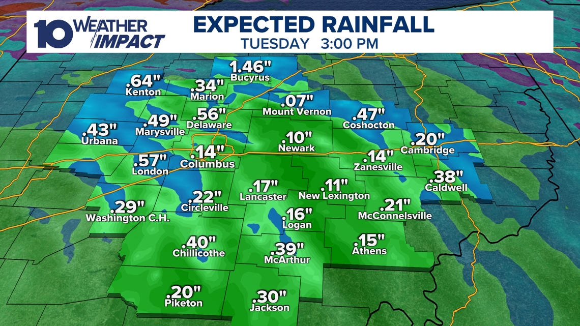 Columbus, Ohio weather: Another round of storms bringing strong winds ...
