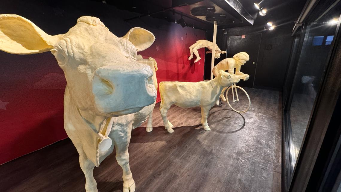 2024 Ohio State Fair butter cow display | 10tv.com