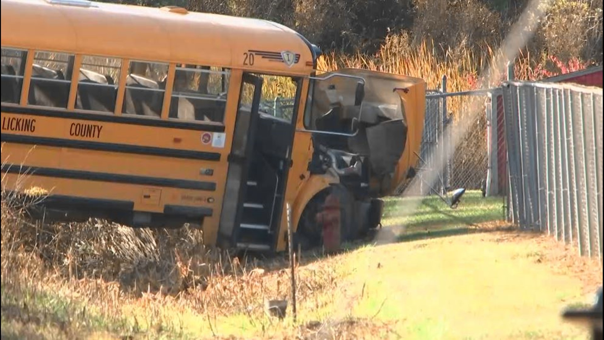School bus driver dies after apparent heart attack and bus crash at ...
