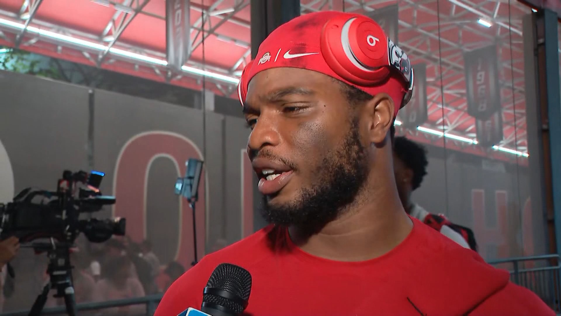 CJ Donaldson postgame interview | Ohio State vs. Ohio University | 10tv.com