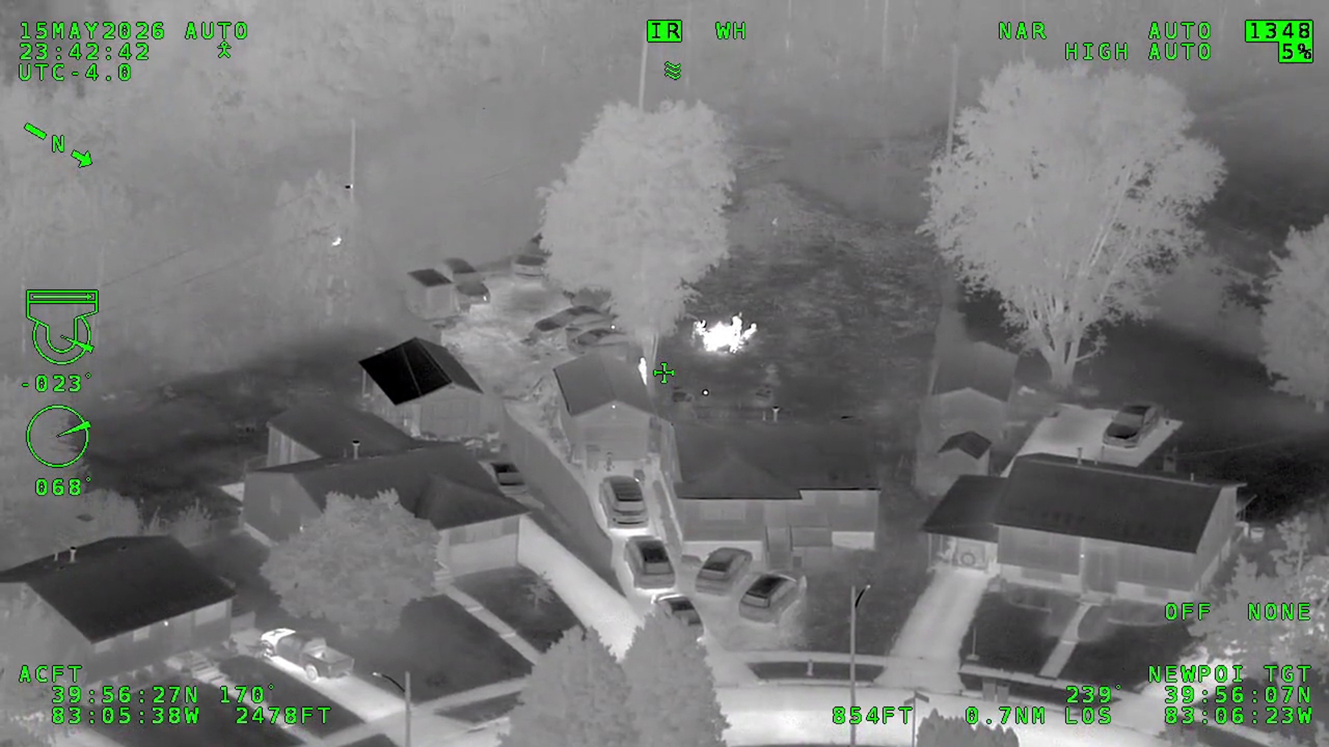 Video shows suspect shine laser pointer at Columbus police helicopter ...