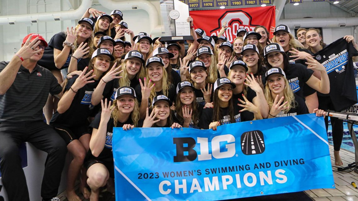 Ohio State wins 4th straight women's swim and dive Big Ten title | 10tv.com