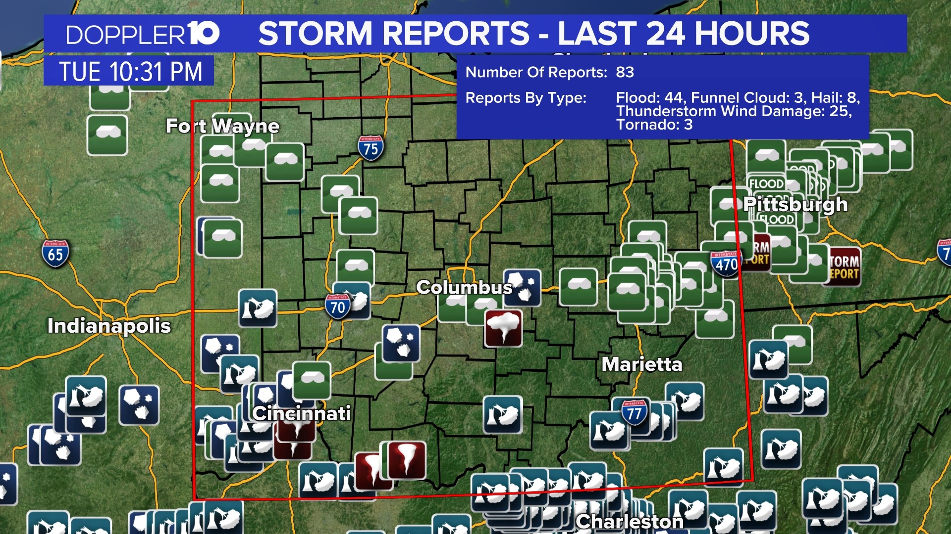 Tornado threat in Ohio; tracking severe weather | 10tv.com