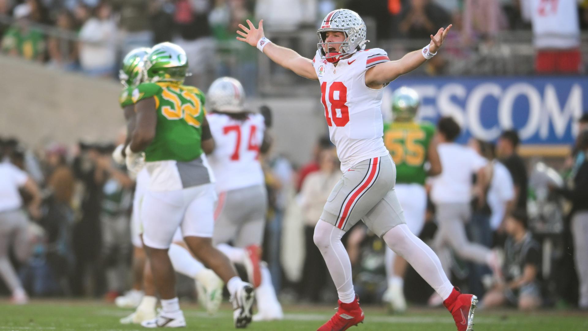 PHOTOS: Ohio State defeats Oregon in the Rose Bowl on New Year's Day ...