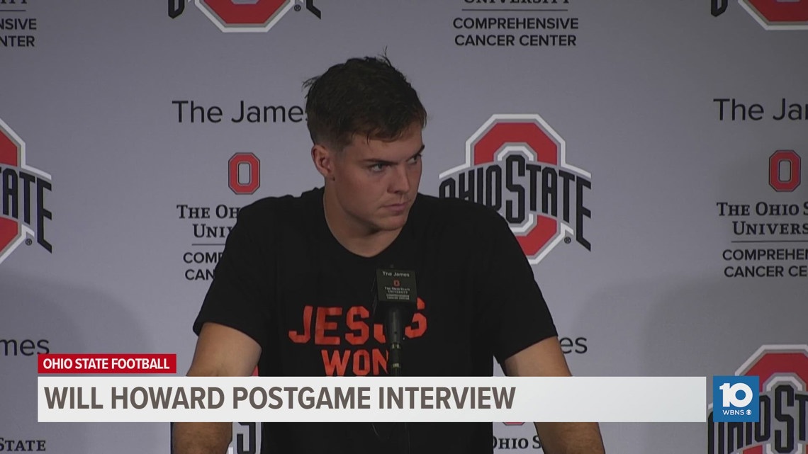 Will Howard postgame interview | Ohio State vs Iowa | 10tv.com