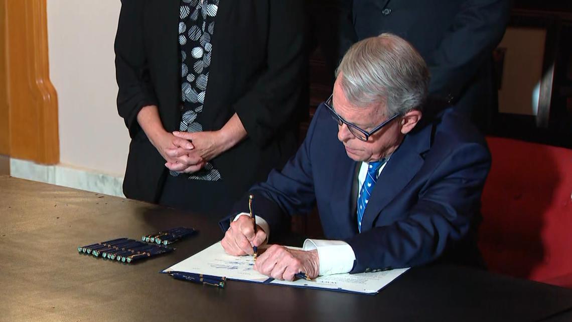 Gov. Mike DeWine signs 20 bills into law | 10tv.com