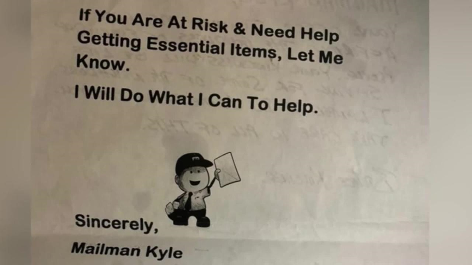 Ohio mail carrier delivers supplies to elderly people on his route ...