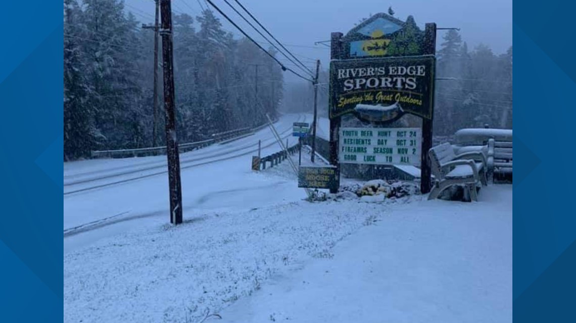 First snow of the season in parts of Maine | wthr.com