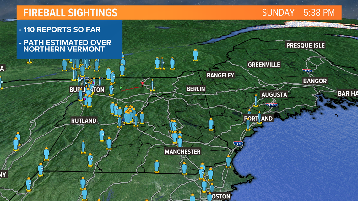 Large meteor spotted over Maine and New England Sunday, March 7 | fox61.com