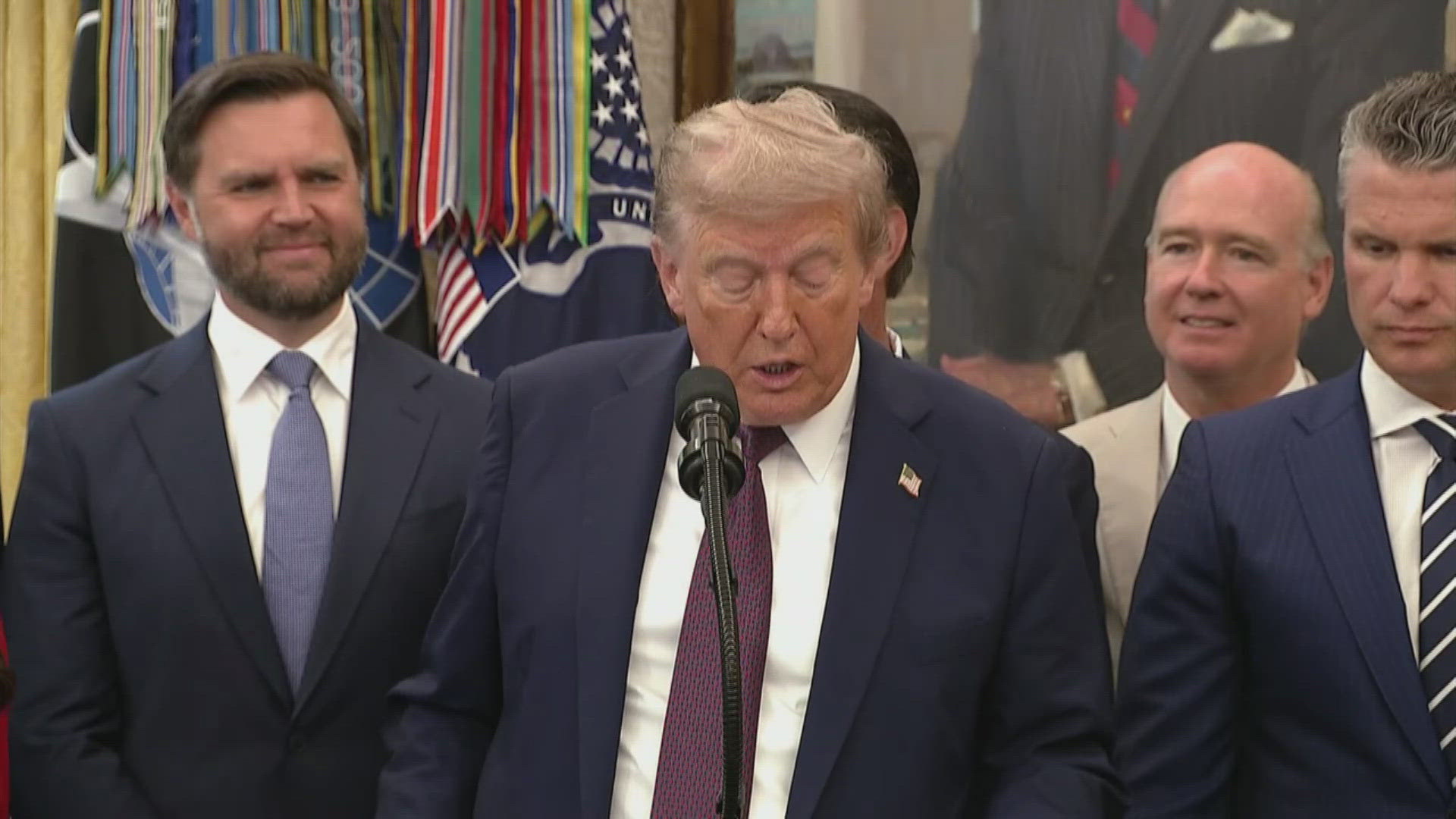 FULL PRESS CONFERENCE: President Trump announces Space Command moves to ...