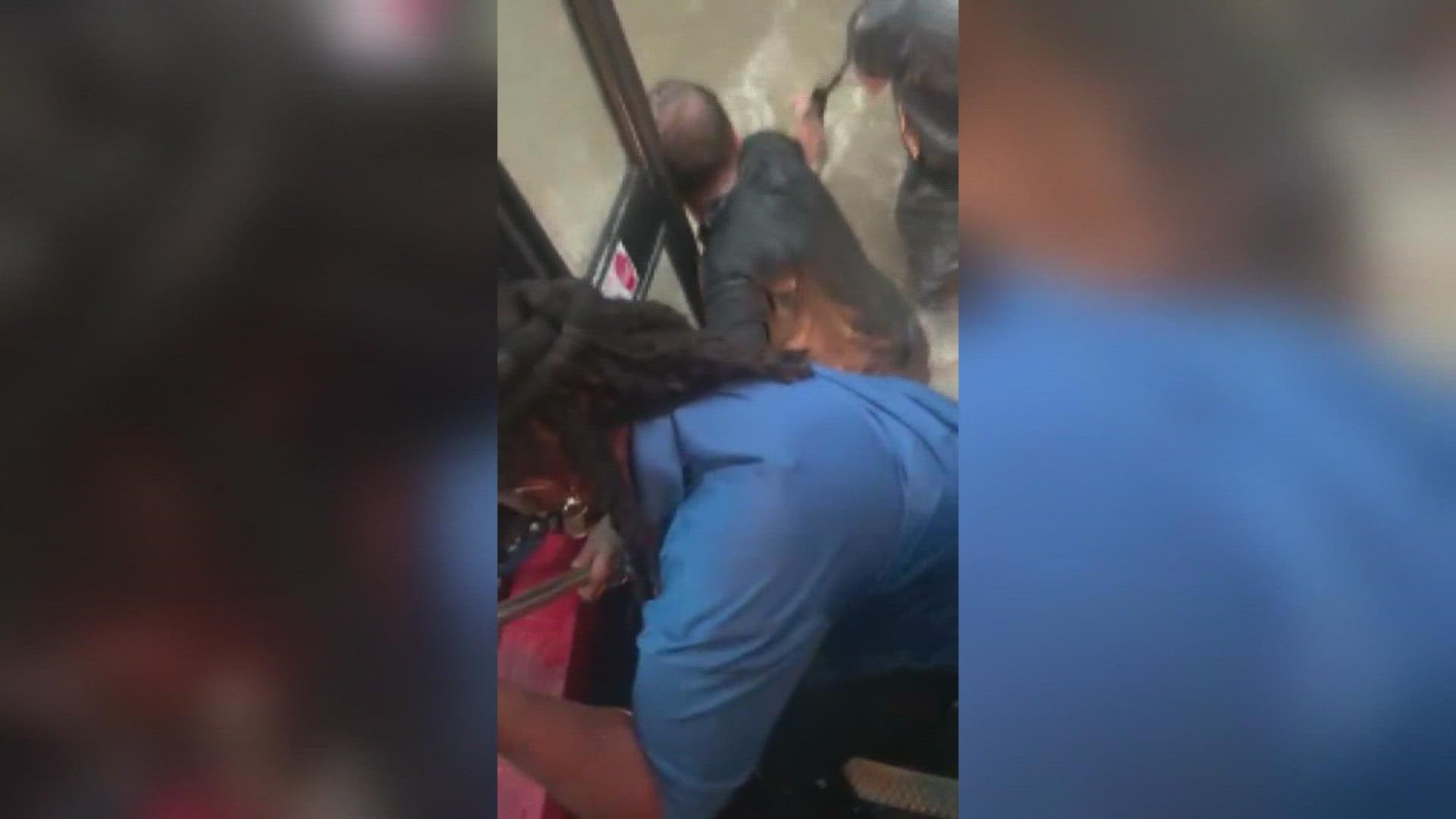 Video captures rescue in high water involving Dallas ISD team | wthr.com