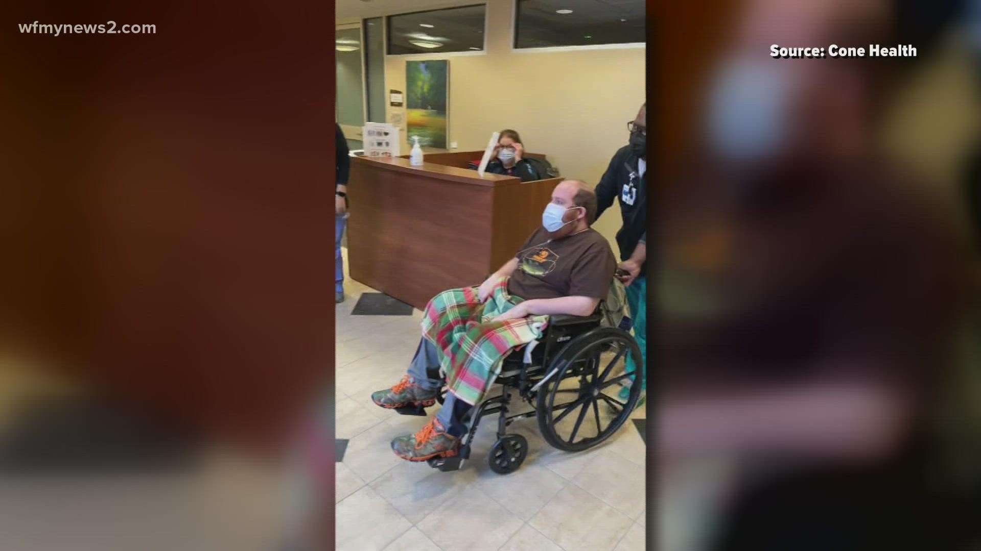 North Carolina COVID-19 patient released from hospital in time for his ...