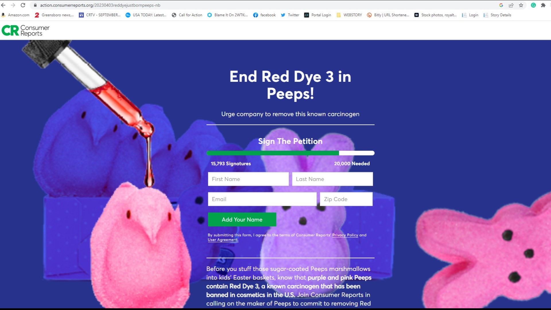 Peeps & Red Dye 3: Should you be concerned? | rocketcitynow.com