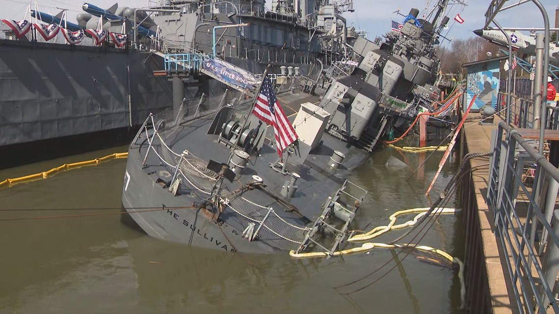 Crews working around the clock to save USS The Sullivans | wthr.com