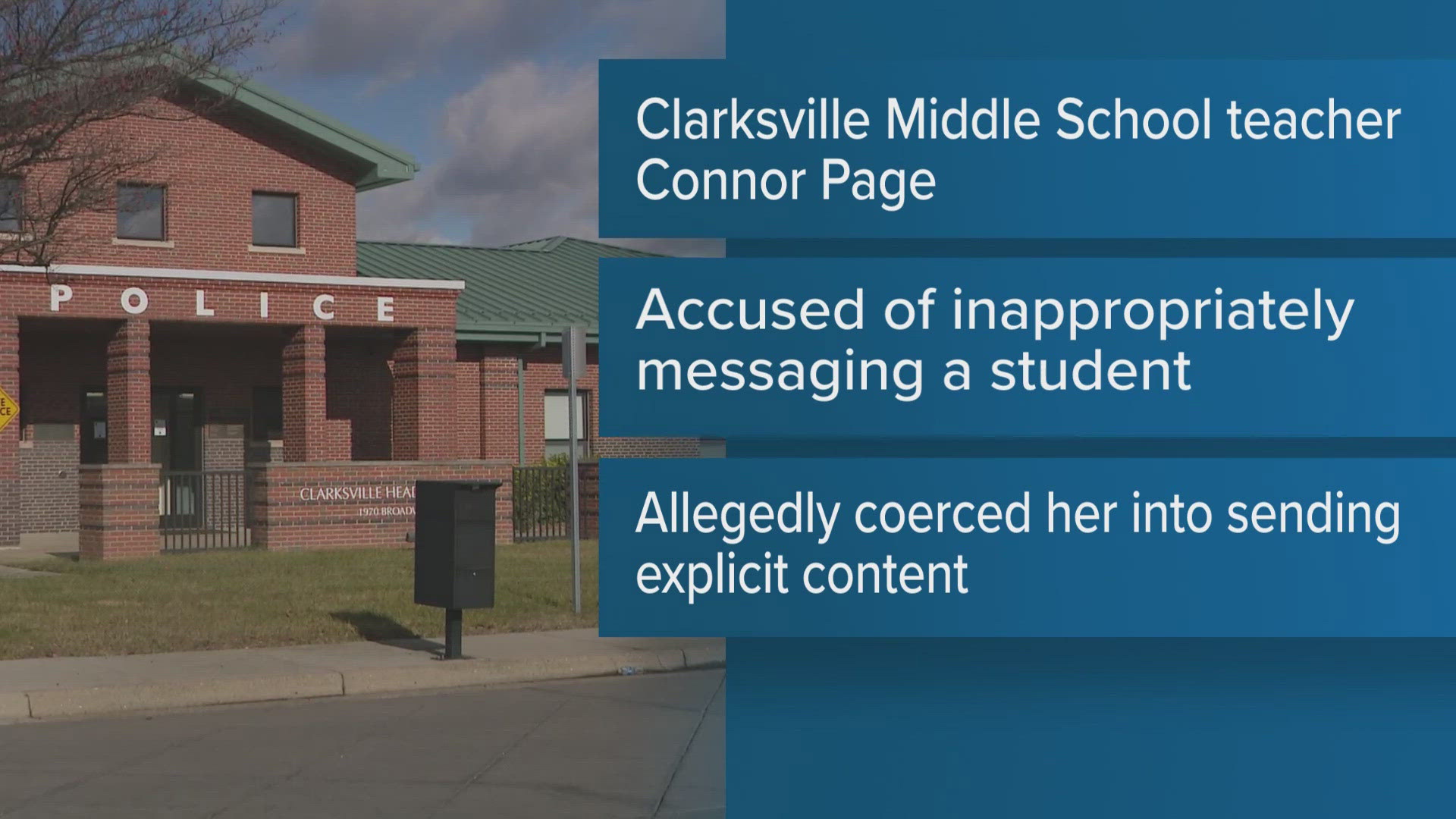 Clarksville Middle School teacher charged with child solicitation ...