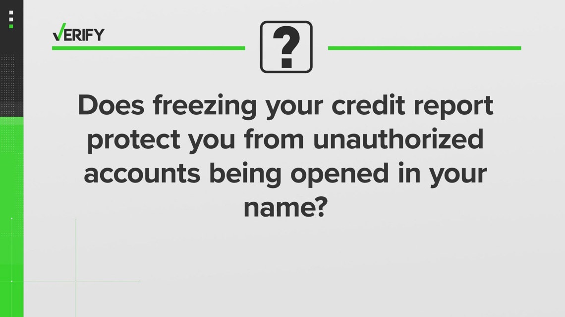 Freezing credit report protects you from unauthorized accounts | wqad.com