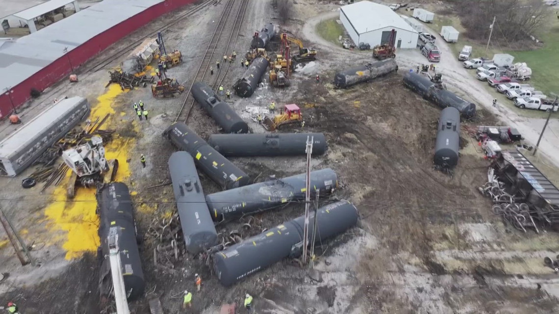 Train derailment on US 224 in Attica, Ohio: Seneca County Sheriff ...