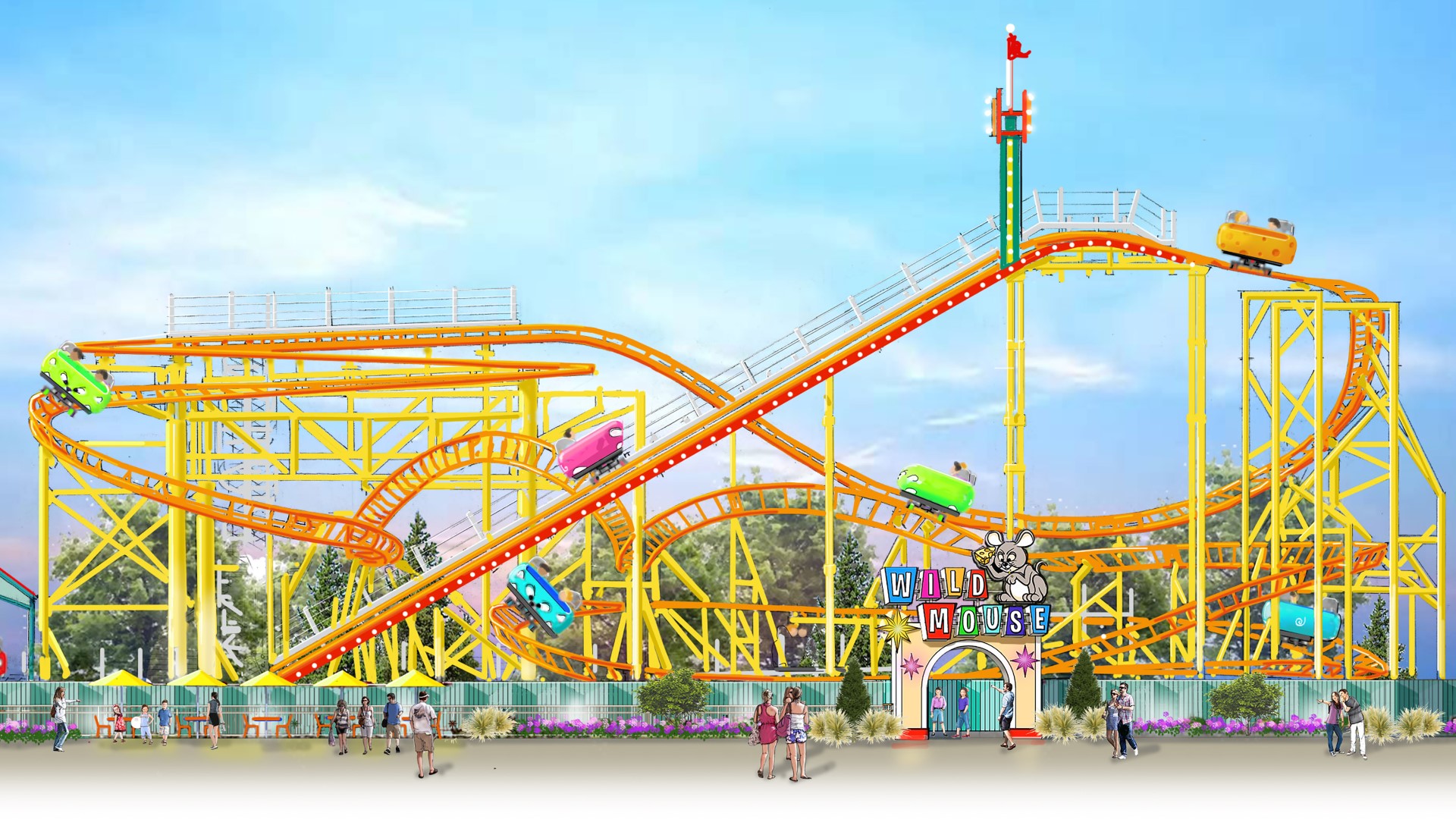 Cedar Point 2023: New Wild Mouse roller coaster construction | fox61.com