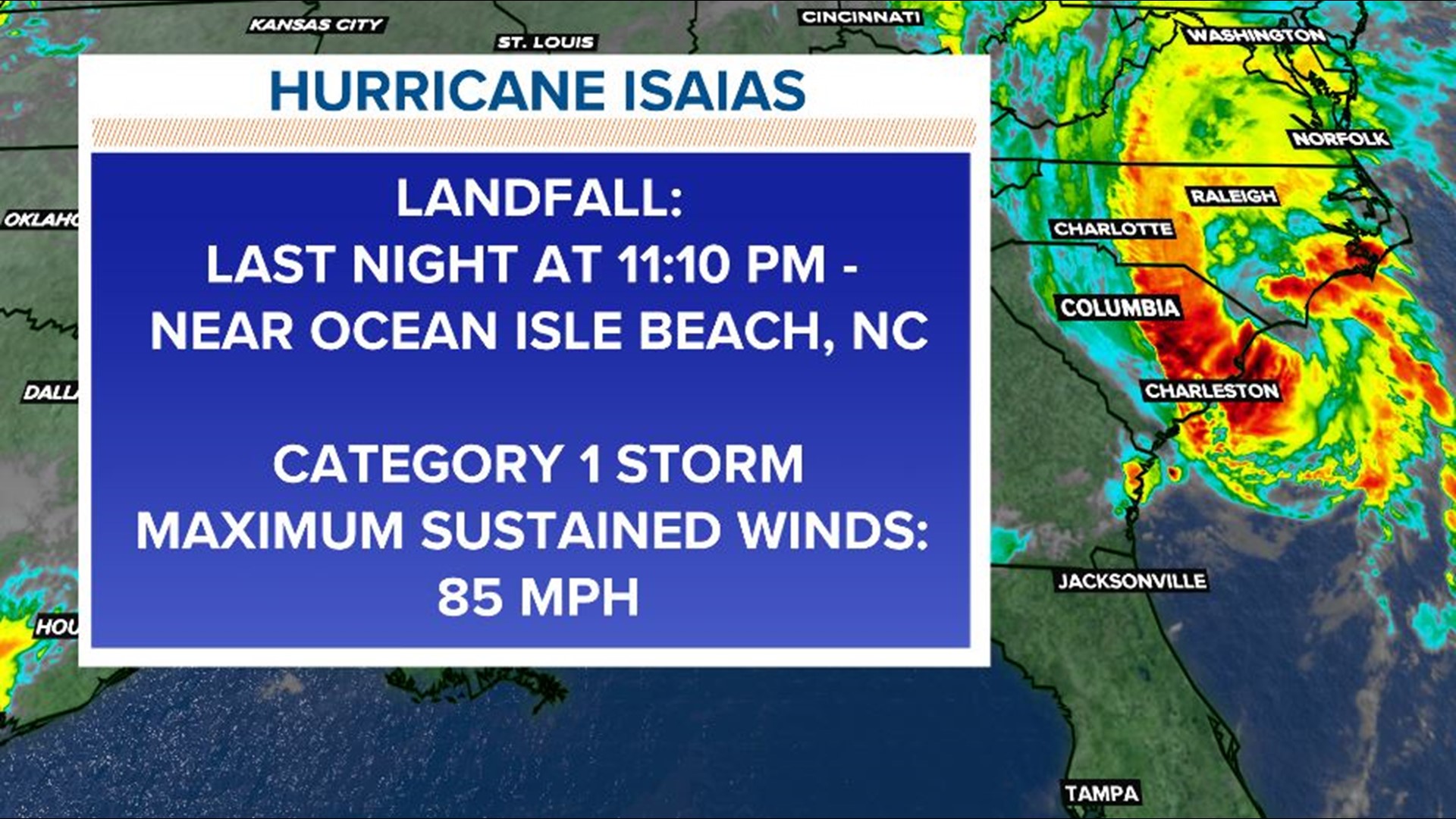 Hurricane Isaias latest track, cone, spaghetti models | wthr.com