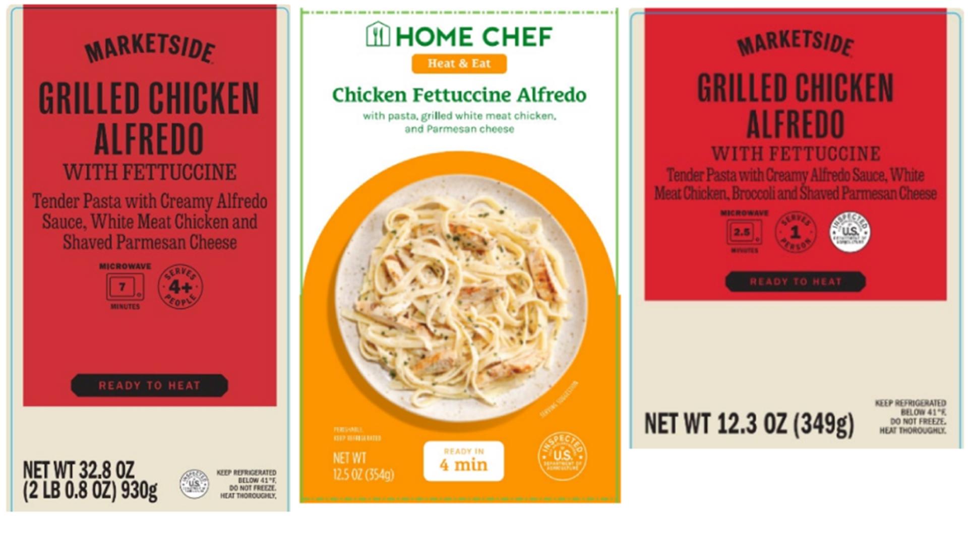 Chicken alfredo recall: Products sold at Walmart, Kroger linked to ...