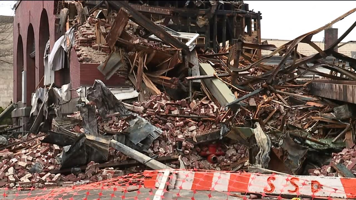 Wreckage of Shamokin Fire Still Remains | wnep.com