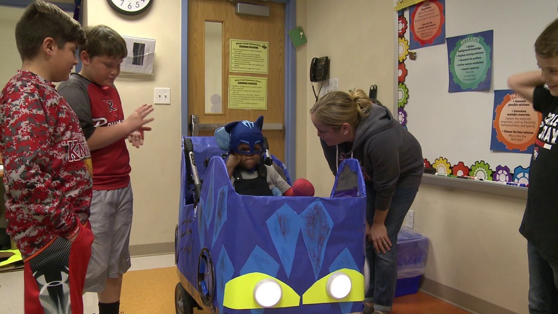 Classmates Build Halloween Costume for Disabled Student | wnep.com