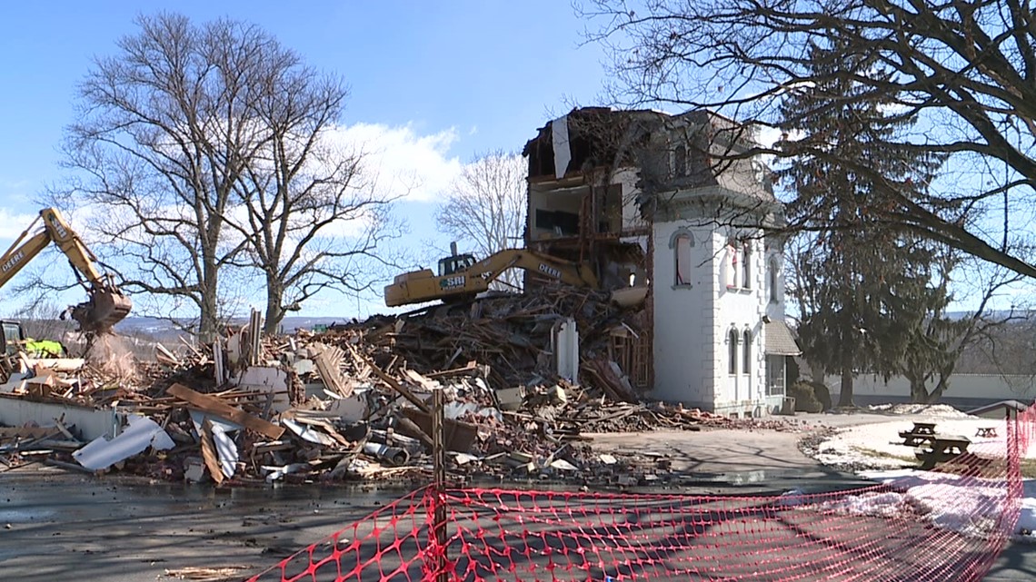 Demolition of well-known building underway at Johnson College | wnep.com