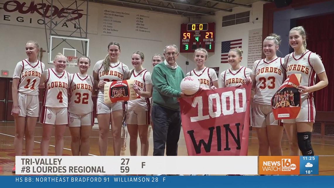 #8 Lourdes Regional Picks Up Win #1000 For The Girl's Basketball ...