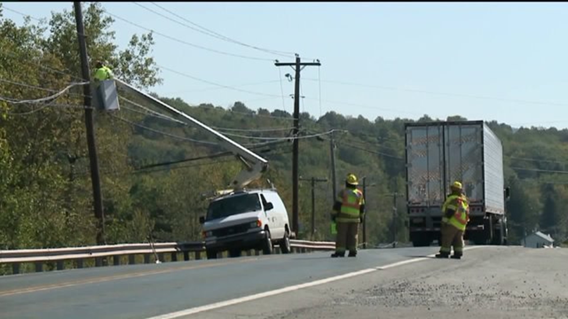Truck Crash Takes Out Cable Lines | wnep.com