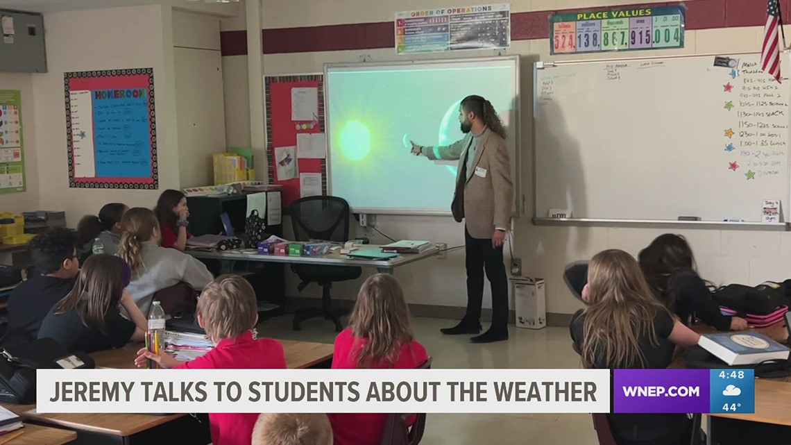 Stormtracker 16 Meteorologist Jeremy Lewan visits Swiftwater ...