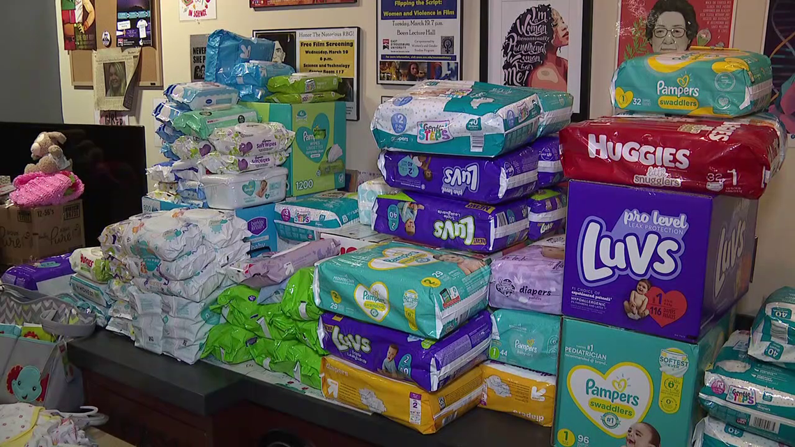East Stroudsburg University baby pantry stocked with donations | wnep.com