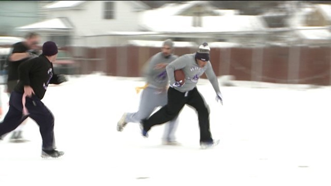Firefighters Play Football to Help Kids | wnep.com