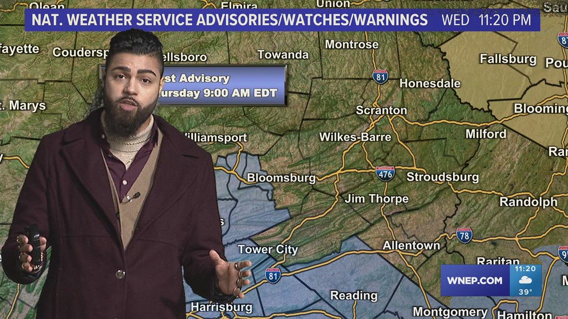 11PM Update: Gusty and cold Wednesday, warmer to end the week | wnep.com