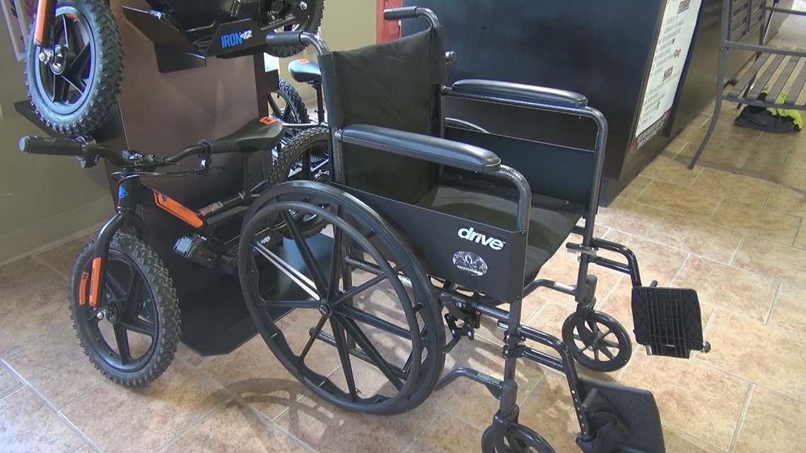 Disabled veteran donating wheelchairs to Harley-Davidson location ...