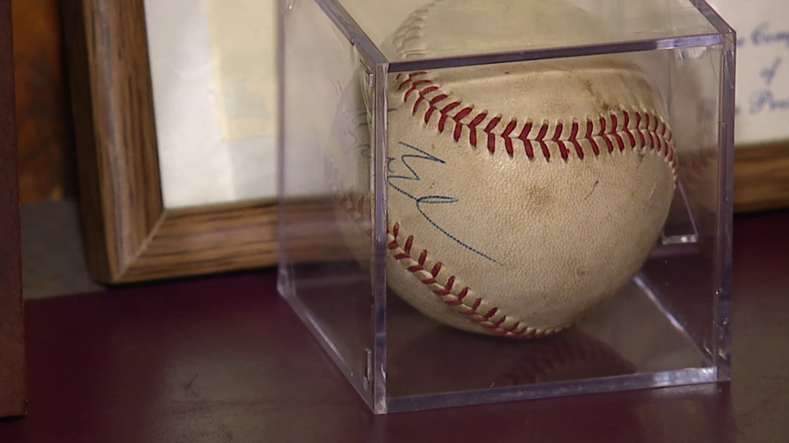 Moosic native's famous baseball on display | fox43.com