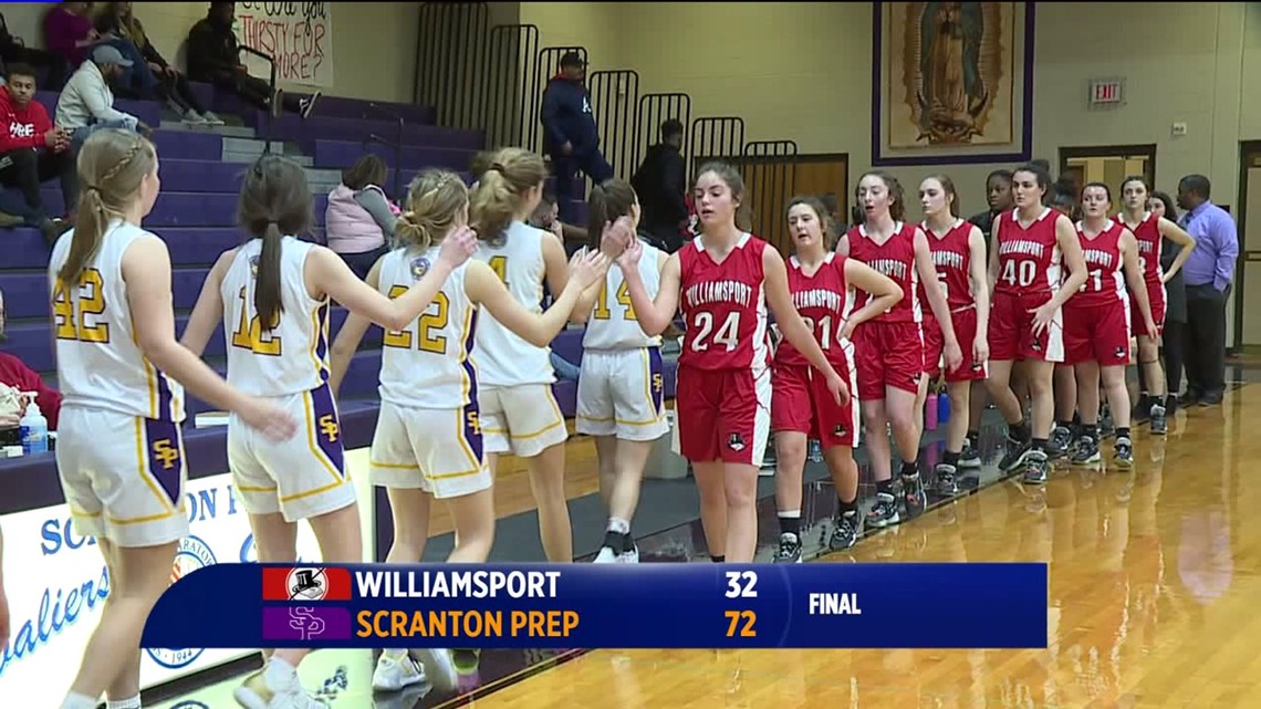 Scranton Prep Girls Rout Williamsport 72-32 | wnep.com