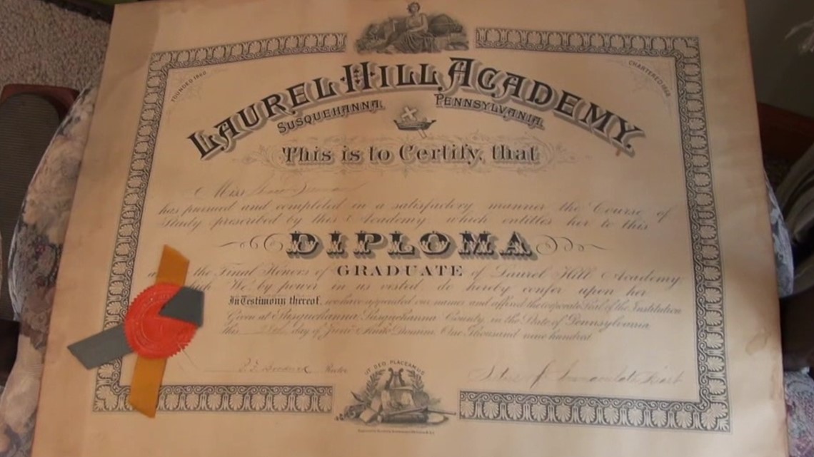 120-year-old diploma found in picture frame | wnep.com