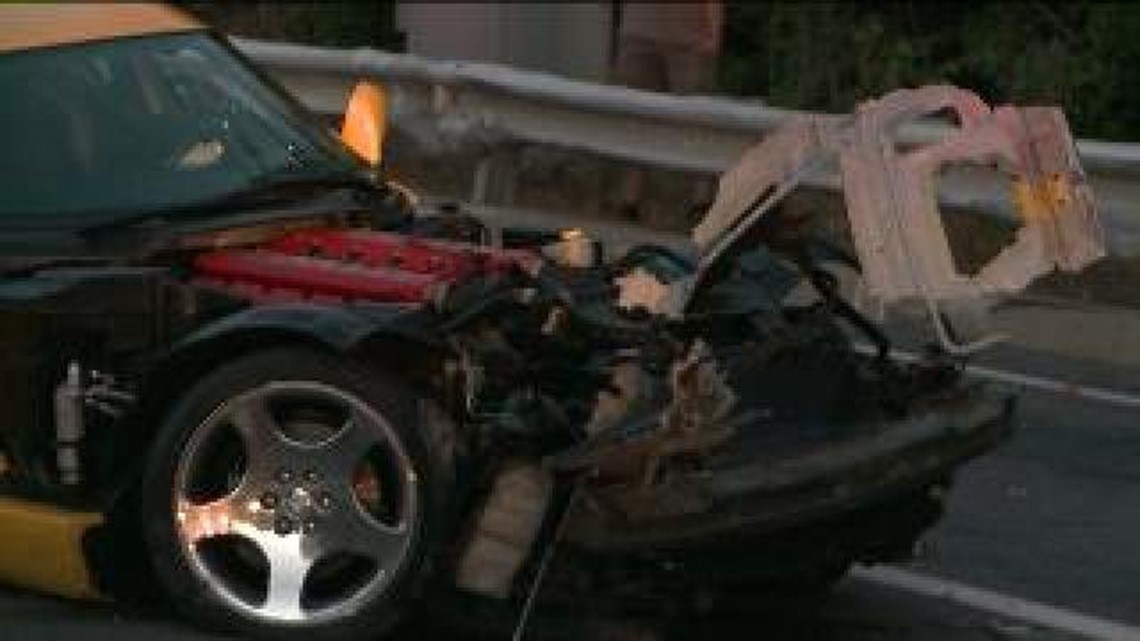 Dodge Viper Wrecked, Passenger in Critical Condition | wnep.com