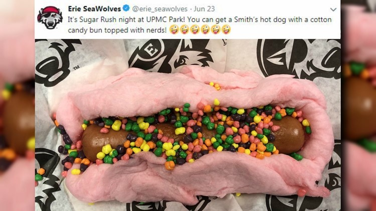 Erie Minor League Baseball Team Serves Up Hot Dogs With Cotton Candy ...