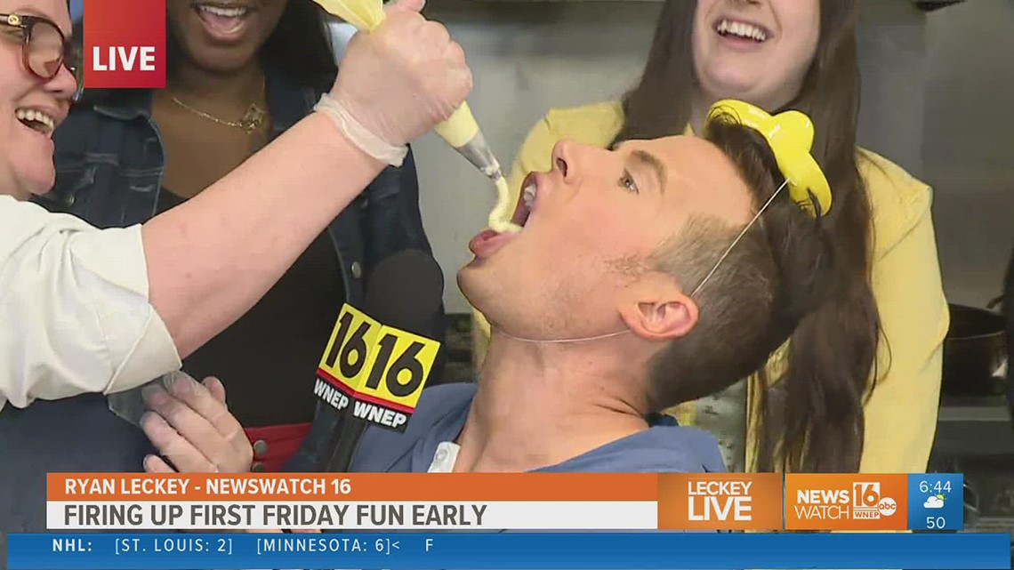 Ryan Leckey gets fed a sweet treat | wnep.com