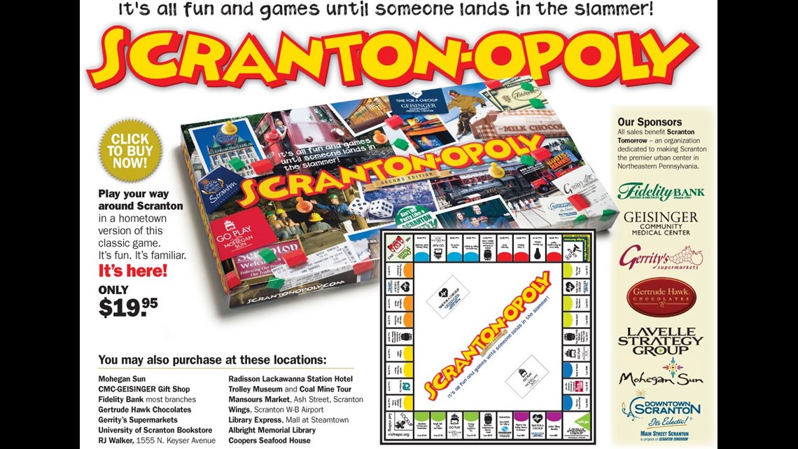 Scranton/Wilkes-Barre Opoly Games: Where To Buy Them | wnep.com