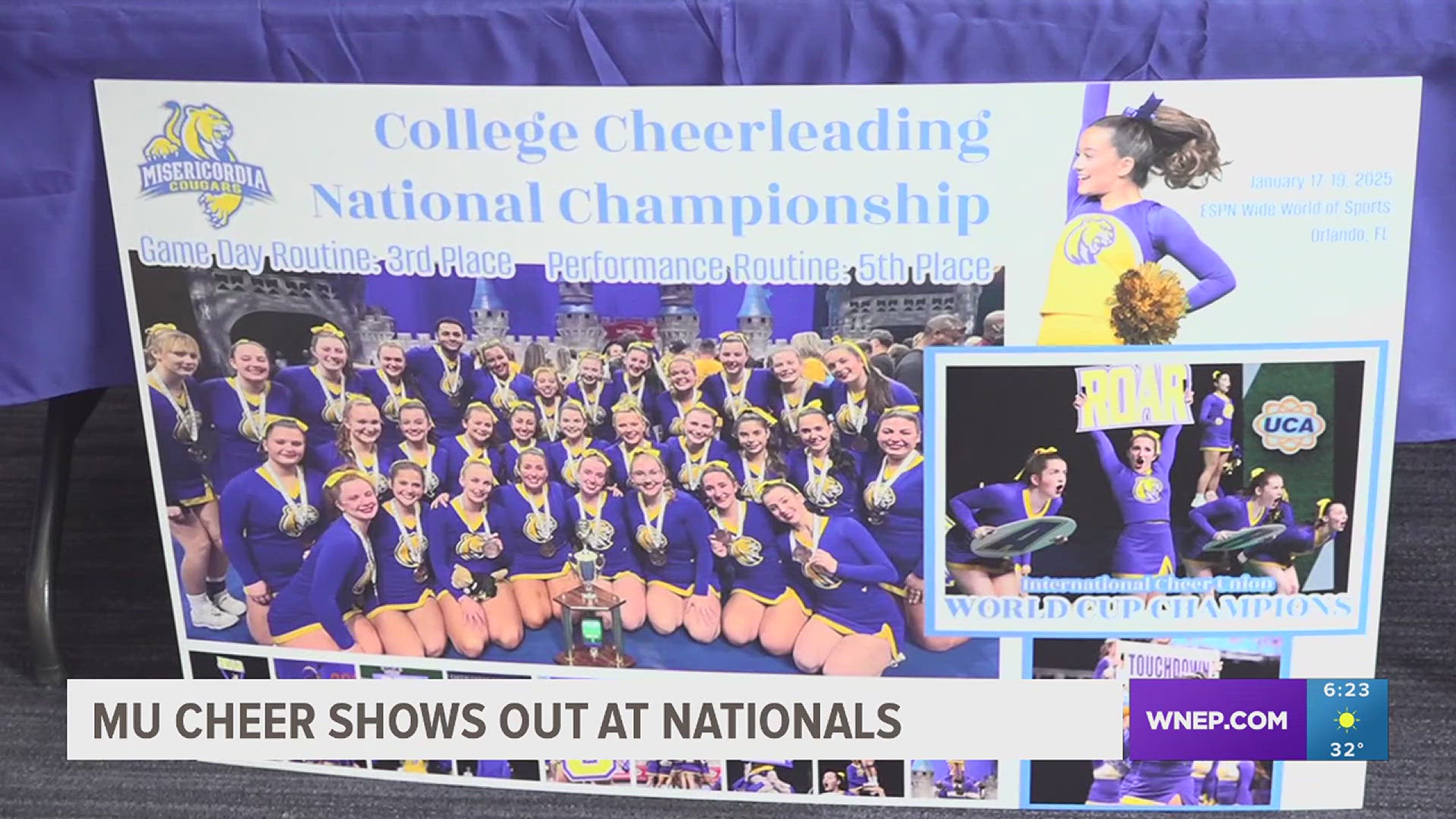 Misericordia cheerleading team shows out at Nationals | wnep.com