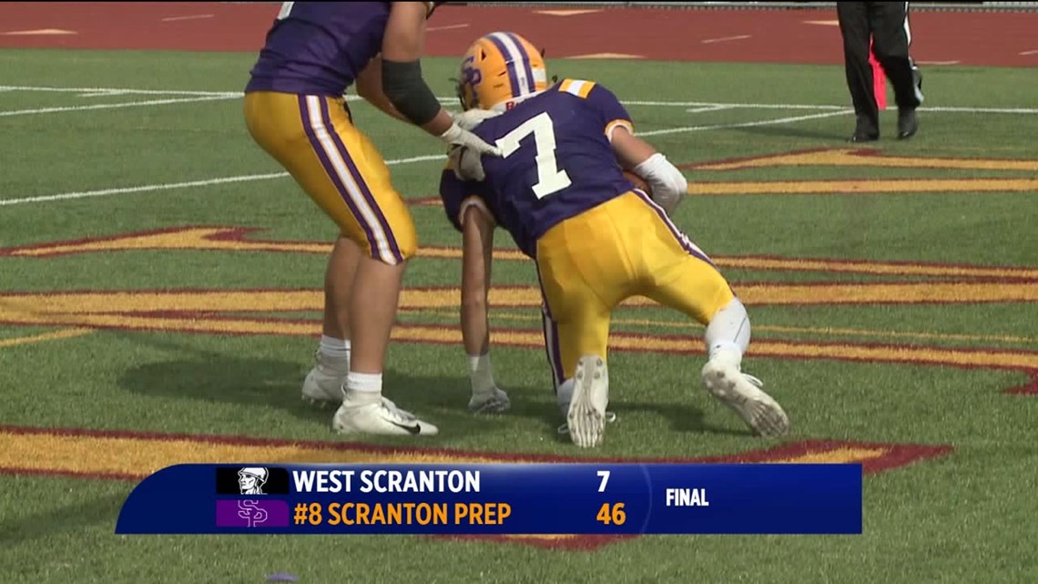 Scranton Prep Rebounds with 46-7 Win Over West Scranton | wnep.com