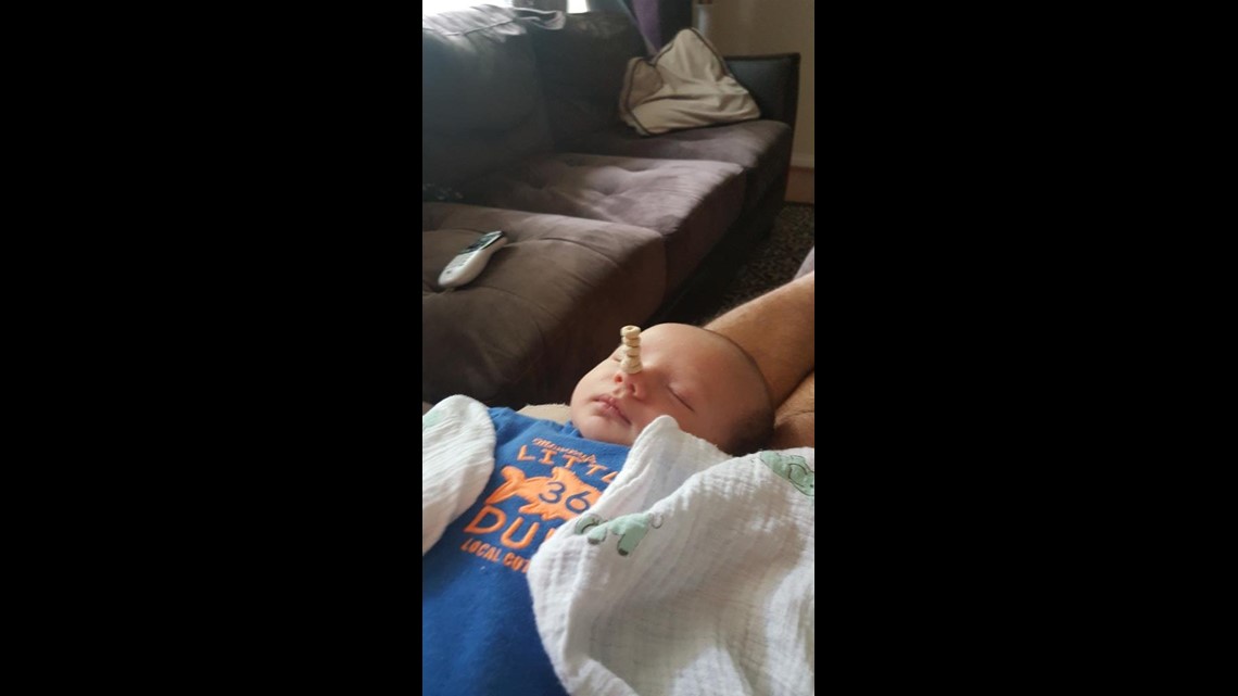 Dads Compete to Stack Cheerios on Babies’ Head Because…Dads | wnep.com