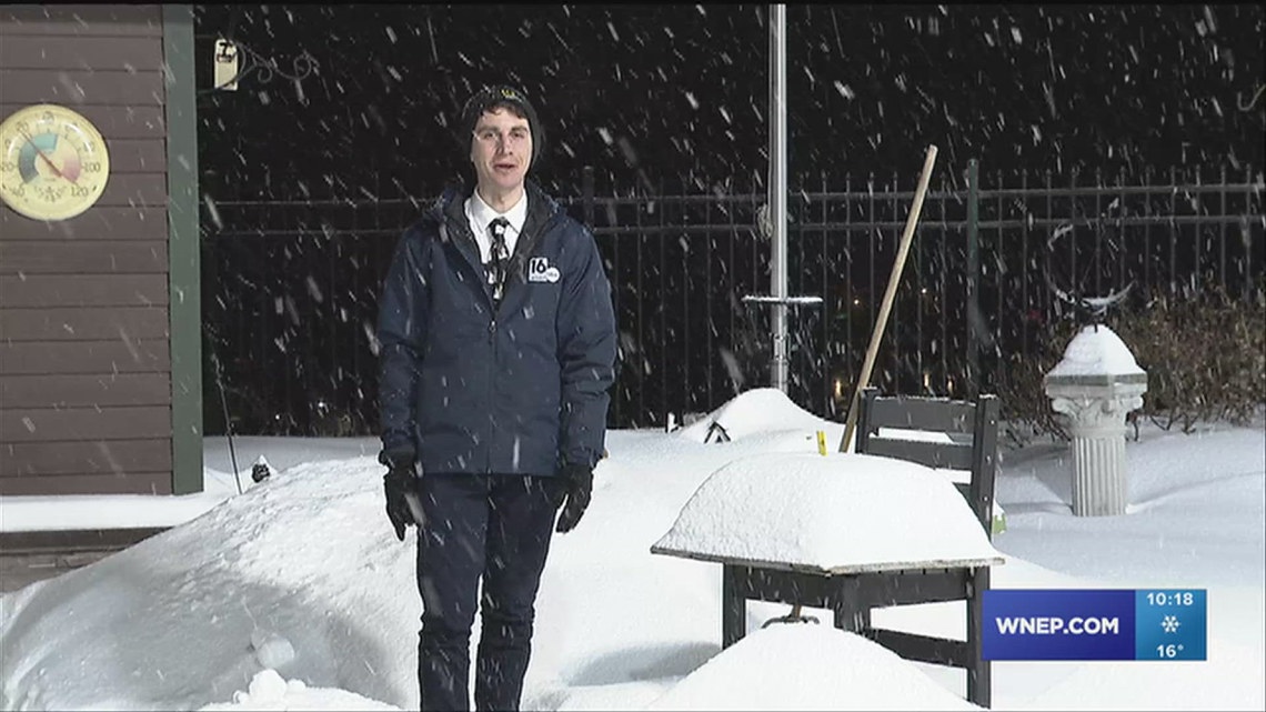 10 PM: Snow storm dumps 9 to 12" of snow in Northeast/Central PA | wnep.com